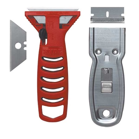 Hyde Heavy Duty Glass Scraper, 5 Blades Included 13050 | Zoro