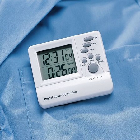 Traceable Double Display Timer, 1/2 In. LCD 5127 | Zoro