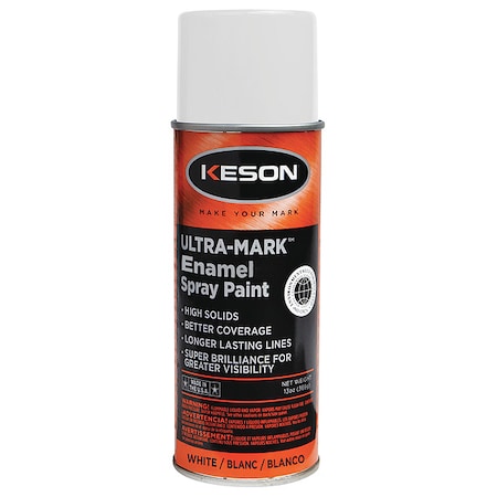 Keson Inverted Marking Paint, 16 oz., White, Water -Based SP16W | Zoro