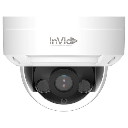 Invid Tech Dome Camera, Black-White, 8MP, Day/Night SEC-P8DRXIR28NH | Zoro