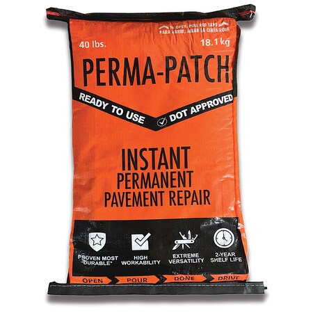 Perma-Patch Cold Patch, 40 lb PP-40-PLC | Zoro