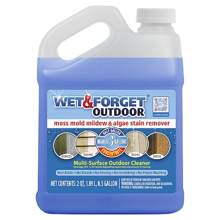 Wet & Forget Liquid Mold and Mildew Remover, Jug 800064 | Zoro