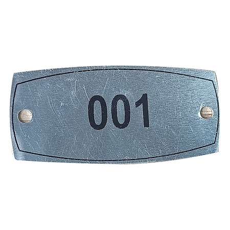 Zoro Select Number Plate, Numbers 1-10 804UM9 | Zoro