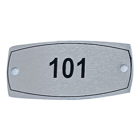 Zoro Select Number Plate, Numbers 101-200 804UN3 | Zoro