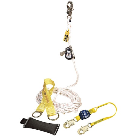 3M Rope Grab System, Trailing, 50ft, 310lb 5009082 | Zoro