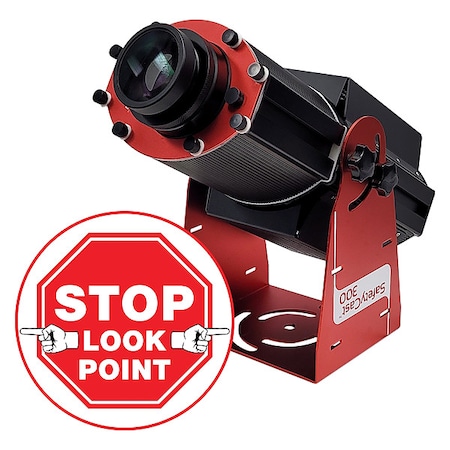 Laserglow Technologies Fixed Image Projector, Stop Look Point, 9 in W ...