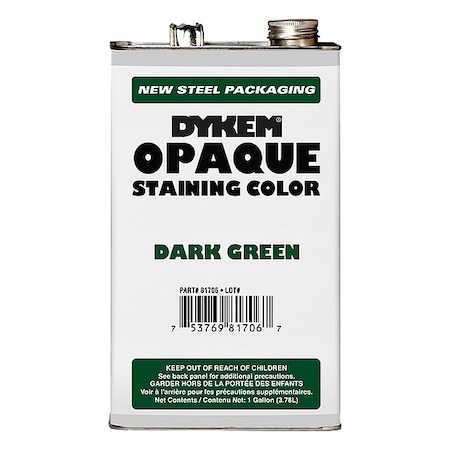 Dykem Opaque Staining Color, Gallon, Dark Green 81706 | Zoro