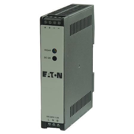 Eaton Power Supply, 100/240V AC, 60 W, 5 A, DIN Rail PSG60E12SPC | Zoro