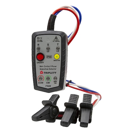 Triplett Phase Rotation Tester, CAT IV 600V Rating PR600 | Zoro
