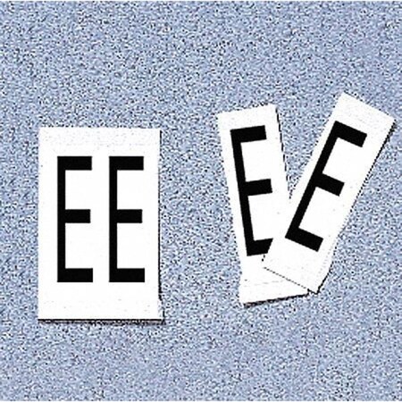 Electromark Letter Label, E, 2 In. H, PK50 34098WE | Zoro