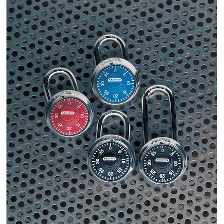 Master Lock Combination Padlock,Center,Blue/Silver (1506D) | Zoro