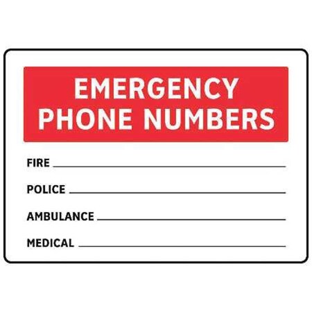 Electromark Emergency Phone Numbers Fire____Police____ Ambulance ...