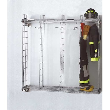 Groves Wall Mounted Ready Rack, Chrome, 21 in D, 78 in H NTWM-20/18 | Zoro