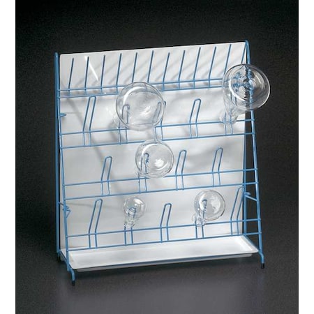 Sp Scienceware Lab Rack Drain, 19X16.75X6.5, Poly, Blue H18805-0000 | Zoro