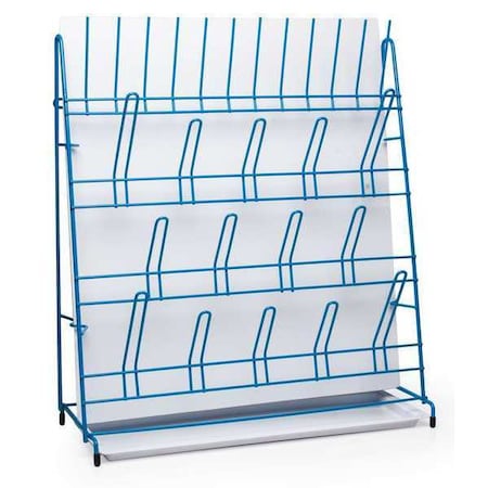 Sp Scienceware Lab Rack Drain, 19X16.75X6.5, Poly, Blue H18805-0000 | Zoro