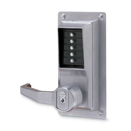 Zoro Select Push-Button Exit Lock, Metal LLP1020B-26D-41 | Zoro