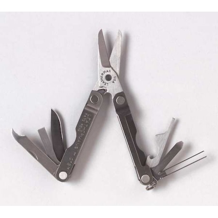 Leatherman Scissor Multi-Tool, Silver, 10 Tools 64010103K | Zoro