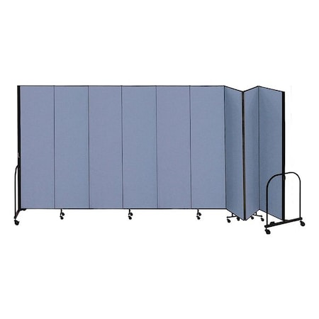 Screenflex Partition, 16 Ft 9 In W x6 Ft 8 In H, Blue CFSL689-DB | Zoro