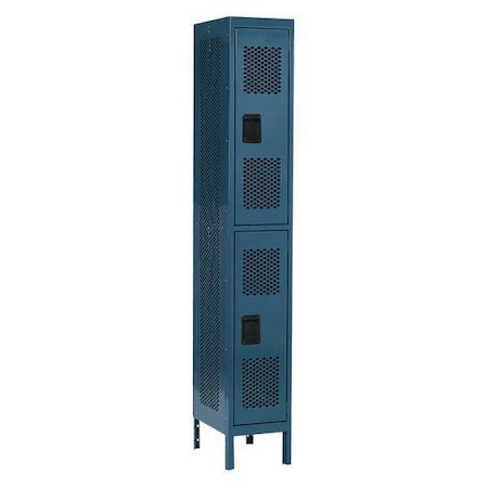 Edsal Wardrobe Locker, 12" W, 12" D, 78" H, (1) Wide, (2) Openings ...