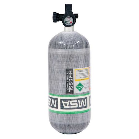 Msa Safety SCBA Cylinder, 4500 psi, 9.8 lb 807570-SP | Zoro