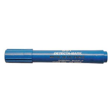 Detectapro Metal Detectable Permanent Marker, Blue Color Family, 10 PK ...