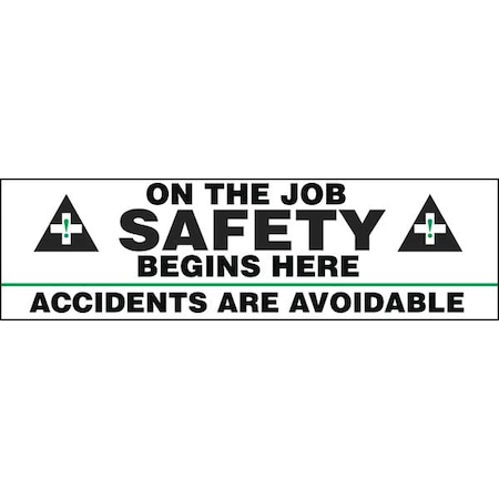 Accuform Safety Record Signs, 28In x 8ft., Vinyl MBR884 | Zoro