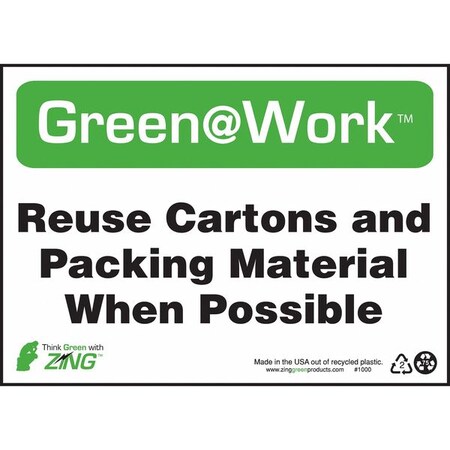 Zing Green@Work, Green @ Work Reuse Cartons And Packing Material When ...