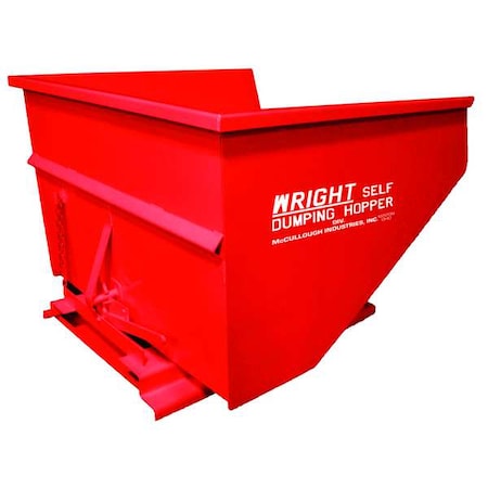 Zoro Select Self Dumping Hopper, 6000 lb., Red 20077 RED | Zoro