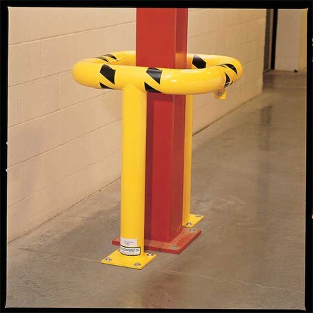 Zoro Select Column Protector, Steel, 36 In. H, Yellow CGP-36 | Zoro
