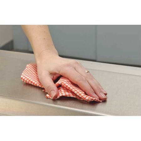 Libman Microfiber Cloth Wipe 12" x 14", Red, 2PK 2004 | Zoro