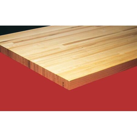 Zoro Select Leveling Feet Work Bench with Riser, Butcher Block, 60" W ...