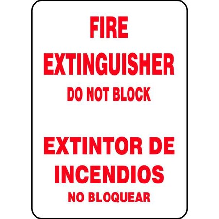 Accuform Spanish-Bilingual Fire Extinguisher Sign, 14 in Height, 10 in ...