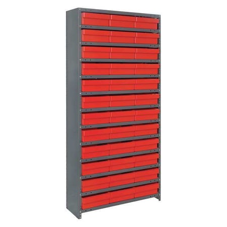 Quantum Storage Systems Steel Enclosed Bin Shelving, 36 in W x 75 in H ...