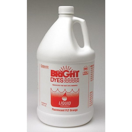 Bright Dyes Dye Tracer Liquid, Fl Blue, 1 Gallon 106005-01G | Zoro