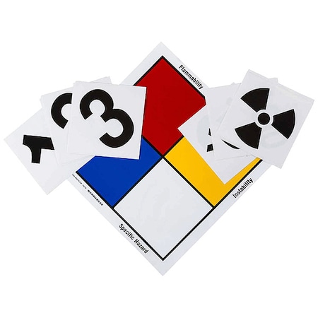 Brady NFPA Sign Kit, Health Hazard Specific Hazard Fire Hazard ...