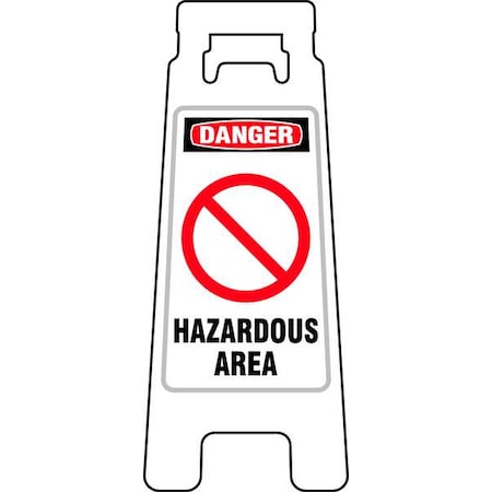 Safety Sign Two Sided Floor Stand Sign, 24 3/8 in Height, Plastic 28956 ...