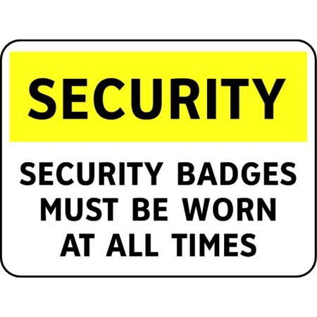 Electromark Security Sign, 7" Height, 10" Width S1201-V7 | Zoro