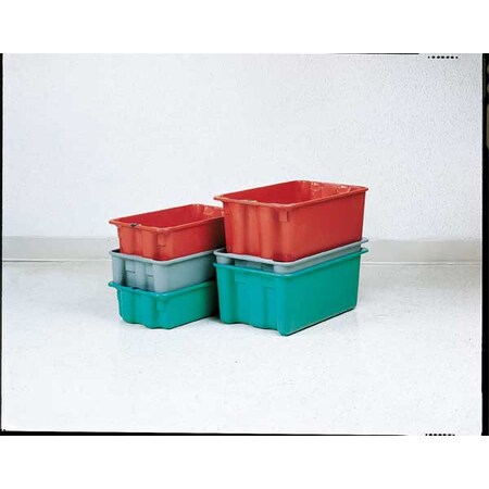 Lewisbins Stack & Nest Bin, Fiberglass Reinforced Polyester, 19 7/8 in ...