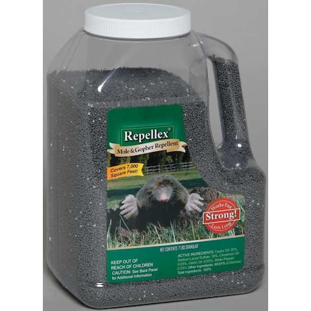 Repellex Mole & Gopher Repellent, 7 lb Jug, Granules, Covers up to ...