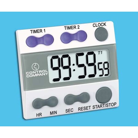 Traceable Digital Timer, 3/4 In. LCD, 2 Channels 8212 | Zoro