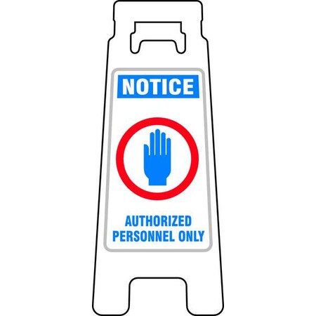 Safety Sign Two Sided Floor Stand Sign, 24 3/8 in Height, Plastic 28963 ...