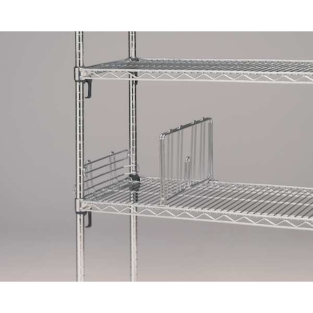 Metro Slanted Wire Shelf, 18"D x 48"W x 1/4"H, Chrome 1848DNC-1PK | Zoro