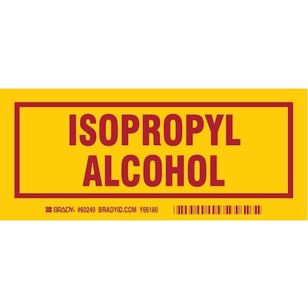 Brady Container Label, 3 in Height, 7 in English, 60249, PK25 60249 | Zoro