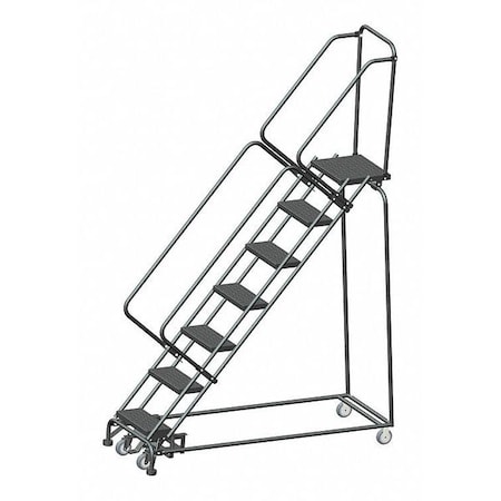 Ballymore 103" H Steel Rolling Ladder, 7 Steps, 450 lb. Load Capacity ...
