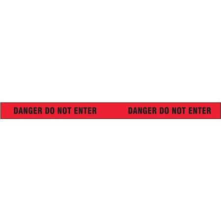 Zoro Select Barricade Tape, Danger Do Not Enter, Red, 2 in Wide x 180 ...