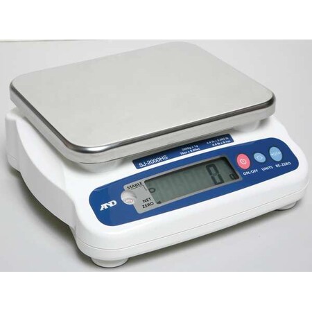 A&D Weighing Digital Compact Bench Scale 2000g/4.4 lb. Capacity SJ ...
