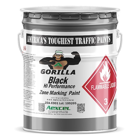 Ppg Striping and Marking Paint, Blacks, 5 gal AEX00351/EA | Zoro