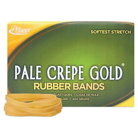 Alliance Rubber Pale Crepe Gold Rubber Bands, Size 64, 0.04" Gauge ...