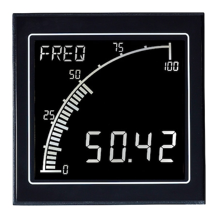 Trumeter Frequency Panel Meter, 12 NEMA Rating APM-FREQ-ANO | Zoro
