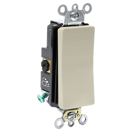 Leviton Wall Switch, Ivory, 3-Way, 2 hp A5623-2I | Zoro